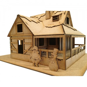 Christmas Cabin - MDF House Kit